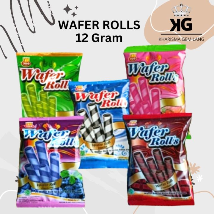 DUO - WAFER ROLLS 12Gram (1 RENCENG 10 PCS) Wafer Renceng All Varian 10 ...