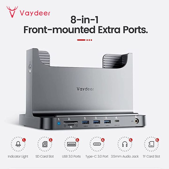 Hard Drive Enclosure For Mac Mini 8-In-1 Dock Station Chassis Bracket ...