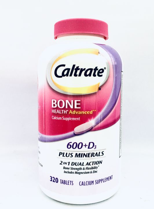 Caltrate Bone Health Advanced 600 D3 Plus Minerals 320 Tablets With