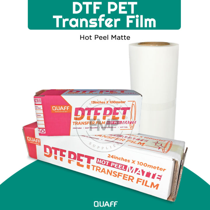FMP 100meters Quaff DTF Film Roll Matte/Glossy Hot Peel DTF Transfer Film | Lazada PH