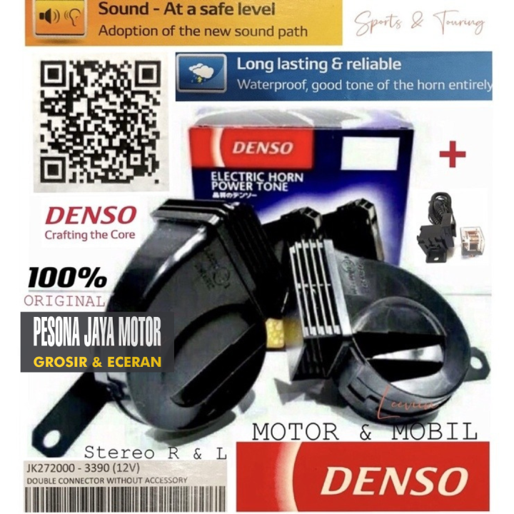 Klakson Denso Keong WaterProof Original 12 Volt Universal Semua Motor ...