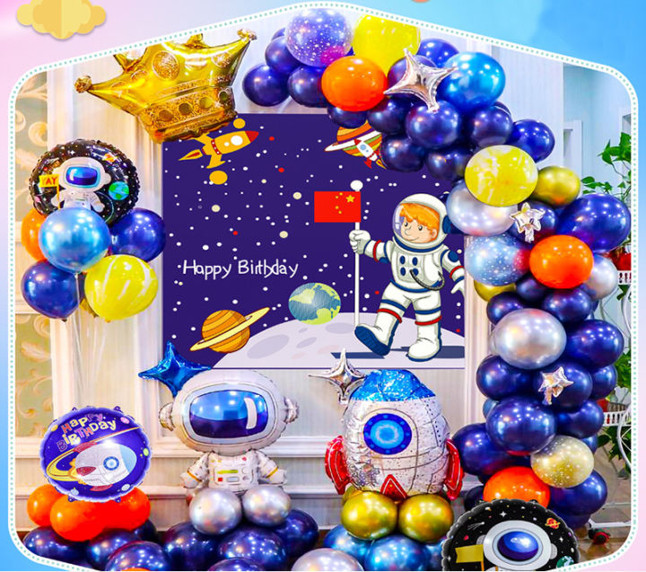 Fastshipment Outer Space Party Astronaut Balloons Solar System Theme ...