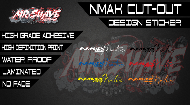 Nmax Matic Cut-out Design Sticker (9x2Inches) | Lazada PH