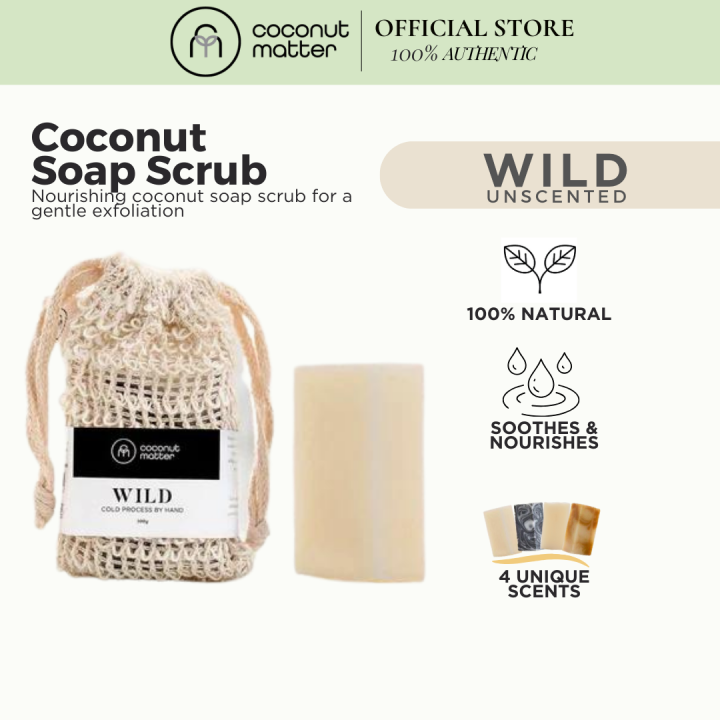 Coconut Matter Coconut Soap Scrub Wild (For Hypersensitive Skin) 100g ...