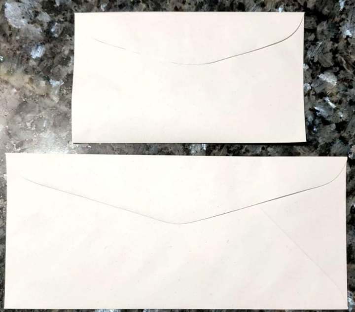50pcs White Mail Envelope, Short and Long Mail Envelope, Letter ...