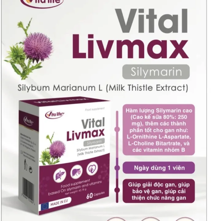 Viên Uống Giải Độc Gan Vital Livmax Tăng Cường Chức Năng Gan, Hỗ Trợ ...