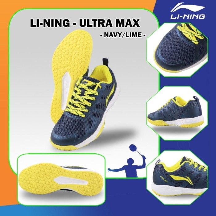 LINING Ultra Max Jr Sepatu Badminton Original | Lazada Indonesia