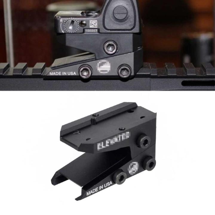 Tactical Adjustable Red Dot Riser Mount Slide Adapter Replica T1 T2 MRO ...