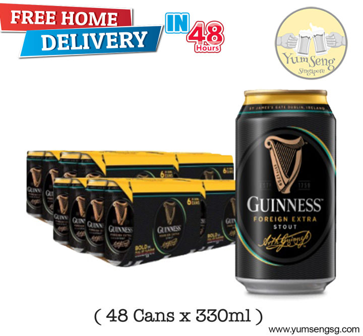Guinness Foreign Extra Stout - 320ml x 24 cans (Bundle of 2) (BBD: 12/2025) | Lazada Singapore