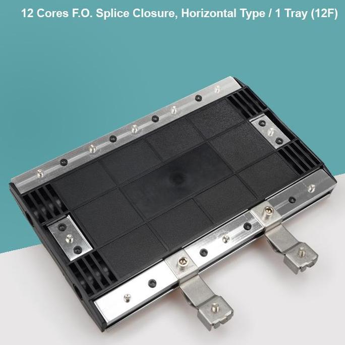 12 Cores F.O. Splice Closure, Horizontal Type / 1 Tray (12F) อุปกรณ์ครบ ...