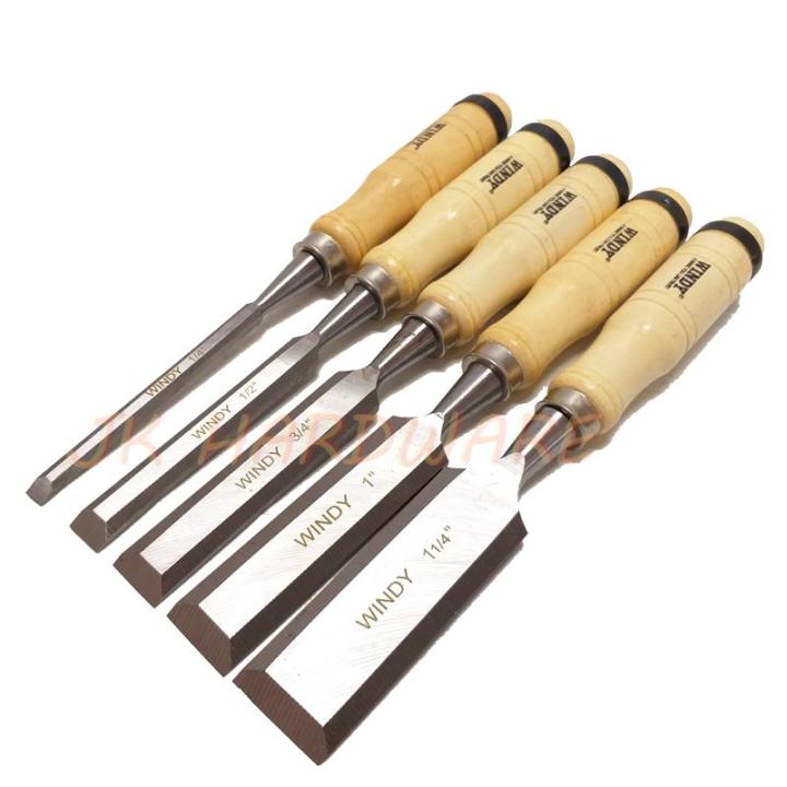 สิ่ว ด้ามไม้ 5 ชิ้น WINDY | Lazada.co.th