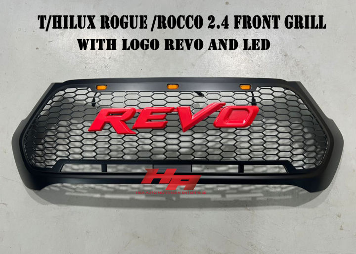 Toyota Hilux Rogue/Rocco 2.4 Front Grill With Logo Revo And Led 2020 ...