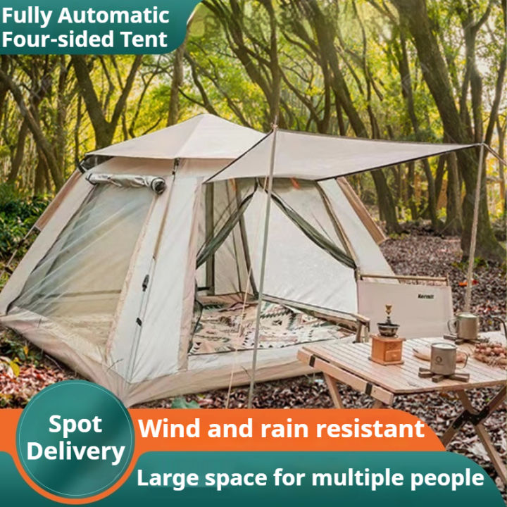 3-4/4-6 People Outdoor Tent Sun Protection Rainproof and Waterproof ...