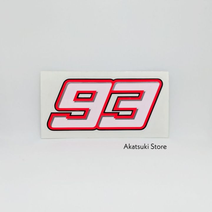 Sticker Stiker 93 putih Marc Marquez 2020 | Lazada Indonesia