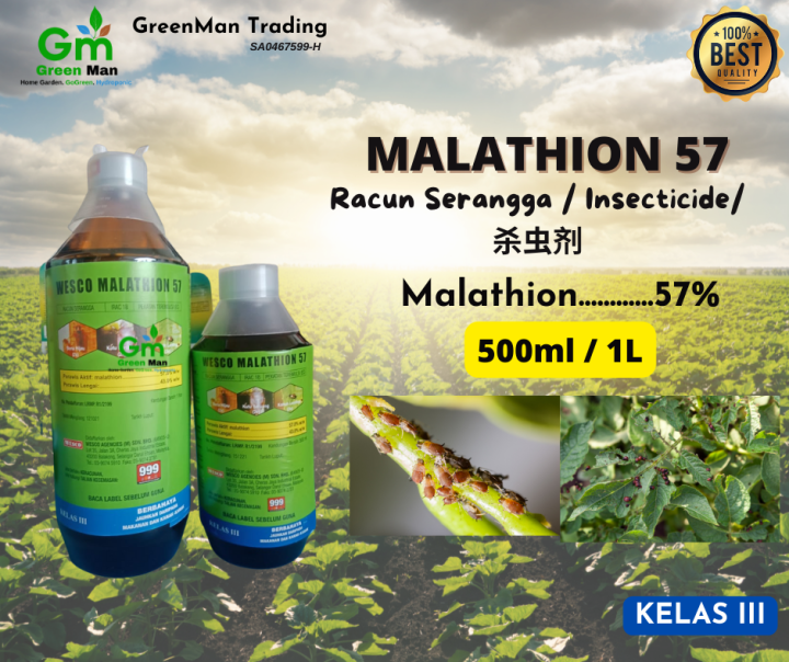 500ml/1L MALATHION 57% Racun Serangga/ Insecticide/ 杀虫剂 Wesco | Lazada