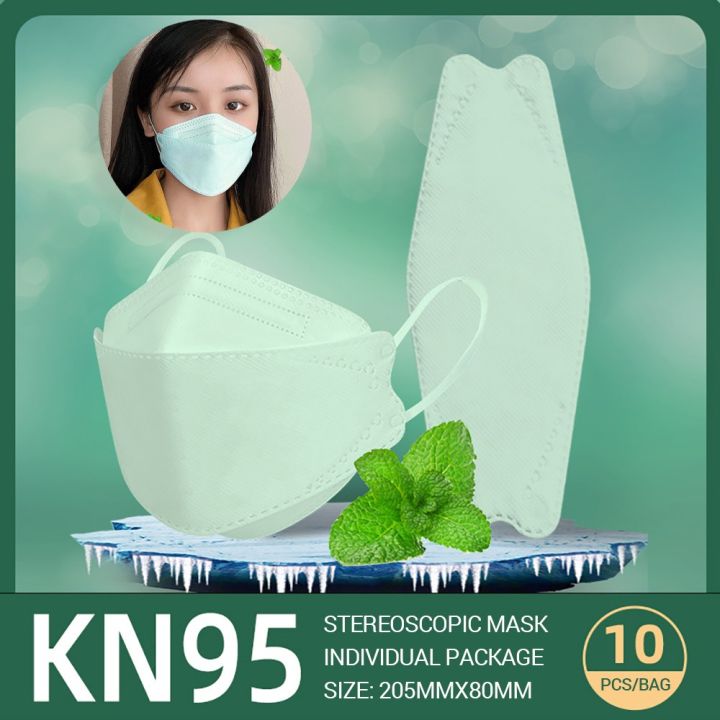 Hourser 50Pcs/10Pcs kf94 adult scented mask 4-layer protection ...