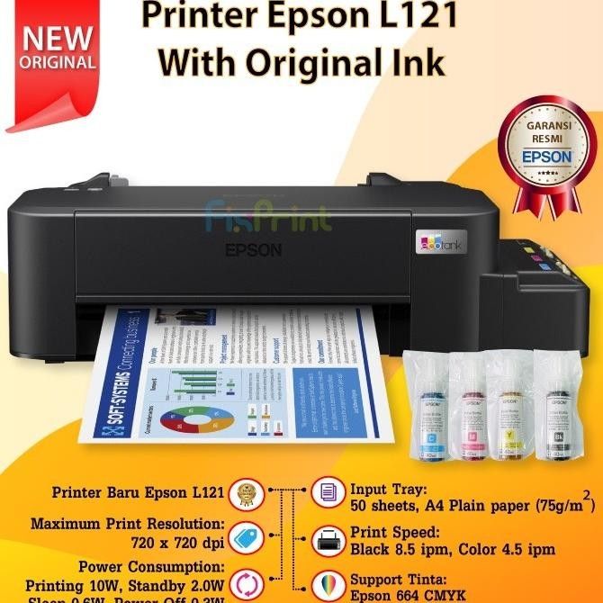 Printer Epson Eco InkTank L121 L1210 L1216 L3210 L3250 L3256 Printer ...