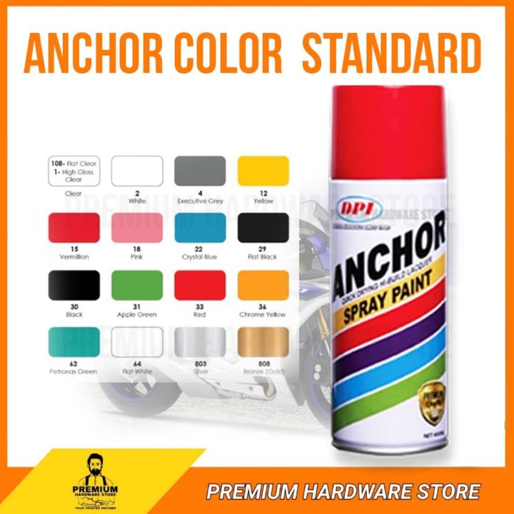DPI Anchor Spray Paint 400ML Motorcycle Bicycle Metal Plastic Aerosol ...