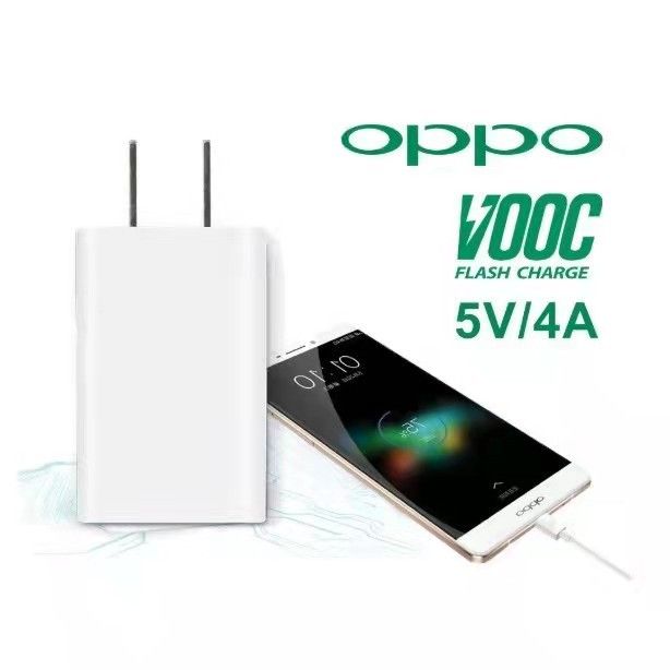Oppo Original Quick Charger VOOC Micro USB Charger 5V4A Cable and Quick ...