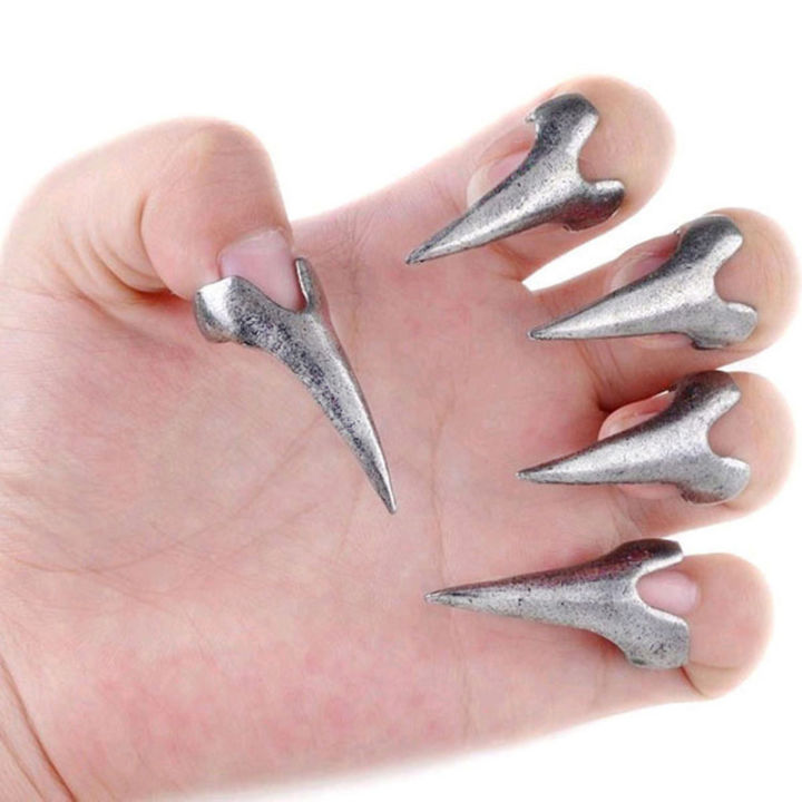 【Ready Stock】Mens Women Retro Punk Rock Gothic Talon Nail Knuckle ...