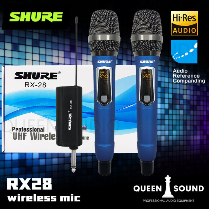 Genuine SHURE RX28 Wireless Microphone UHF Wireless Microphone Dual ...