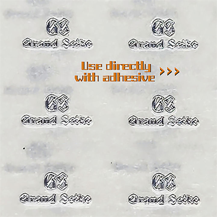 S Logo Watch Table Nails Silver Gold Logo Metal Stickers Dial S Label ...