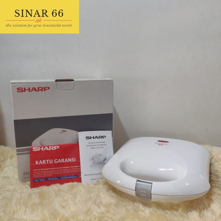 SHARP TOASTER PEMANGGANG ROTI SANDWICH JEPIT KZS-70L(W) KZS70L(W) 700W ...