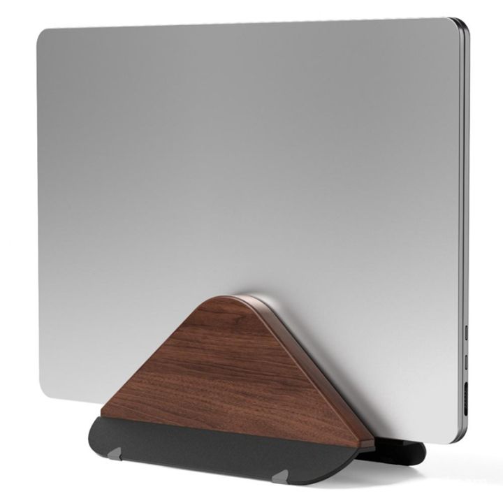 Vertical Laptop Stand Adjustable Holder with Solid Base for Desktop ...