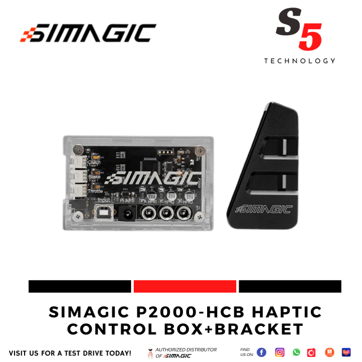 SIMAGIC P2000-HCB Haptic Control Box+Bracket /simagic pro pedals / sim ...