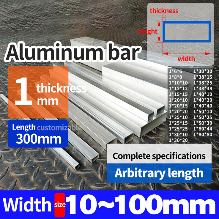 Aluminium alloy square tube Thickness 1mm 1.5mm width 6-35mm Square ...