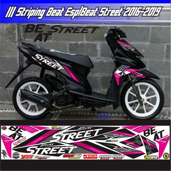 STRIPING VARIASI MOTOR HONDA BEAT STREET / STIKER BEAT ESP SPORTY ...