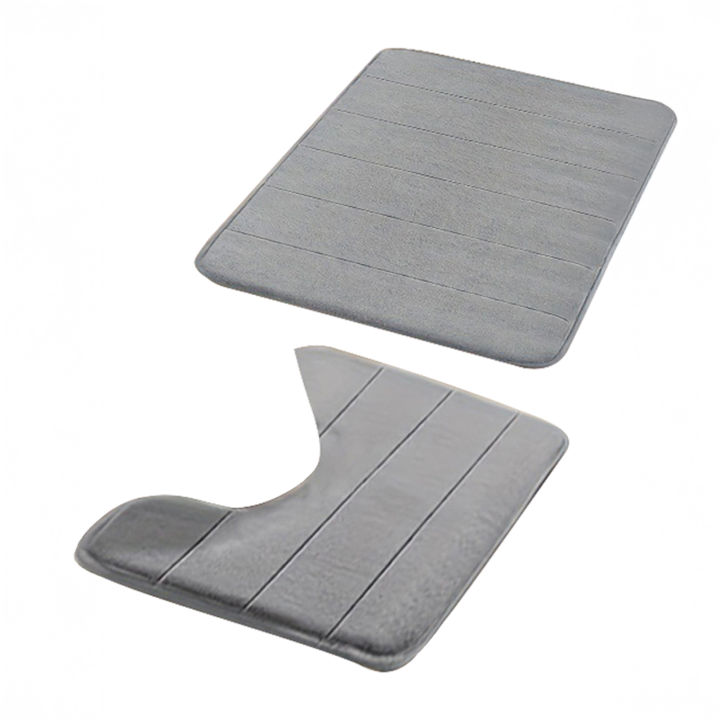 2Pcs/Set Bathroom Floor Mat Non-Slip Bottom 40x60cm 40x50cm Coral ...
