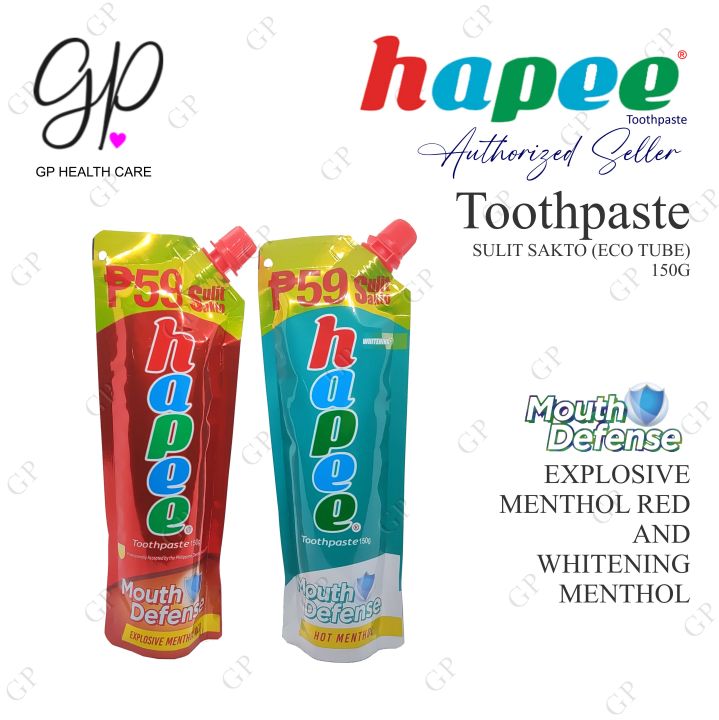 HAPEE Toothpaste Sulit Sakto Tube Pack 150g - GP Health Care | Lazada PH