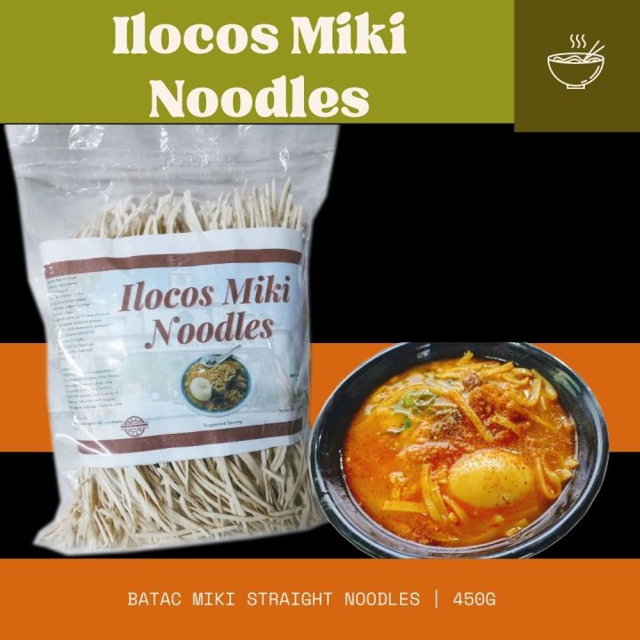 Ilocos Miki Noodles Dried 1pack 400g Authentic Batac Miki Straight ...