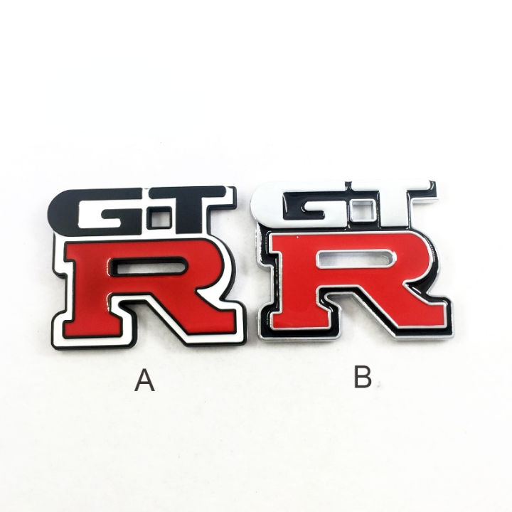 ZR 1 x Metal GTR Logo Car Auto Decorative Rear Trunk Emblem Badge ...