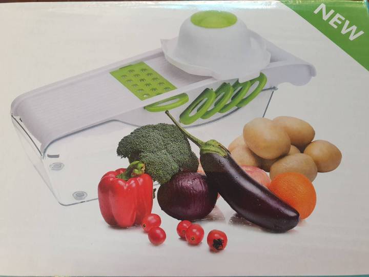 ชุดสไลด์ผักผลไม้ เครื่องหั่นผักผลไม้ ใบมีดสแตนเลส 8 in 1 ชุดมีดหั่นผัก ...