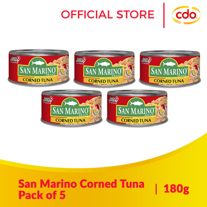 SAN MARINO Corned Tuna 180g - Pack of 5 | Lazada PH