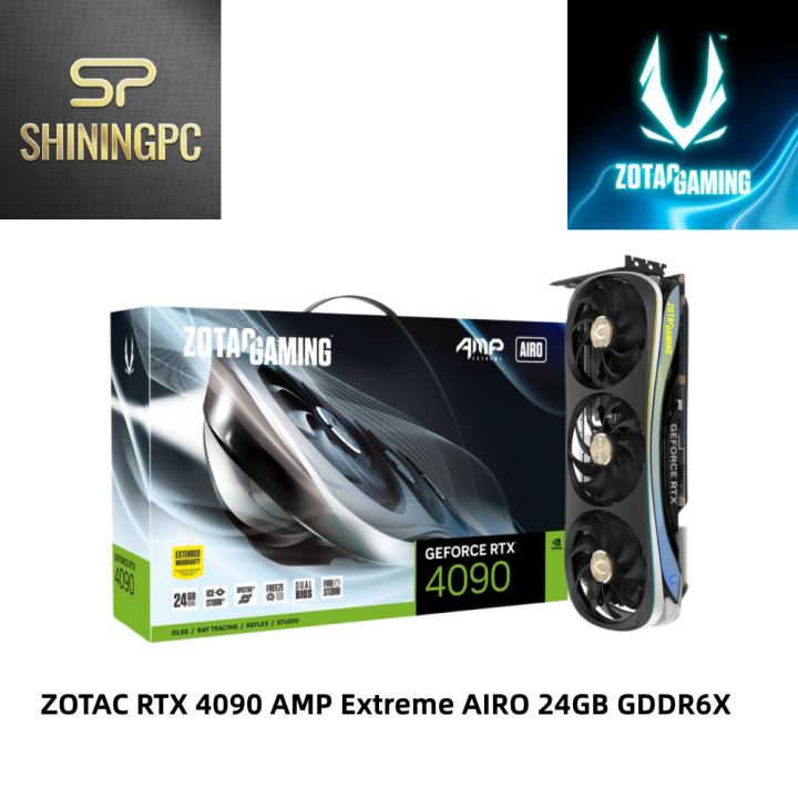 ZOTAC GAMING Nvidia Geforce RTX 4090/RTX4090 AMP Extreme AIRO 24GB ...