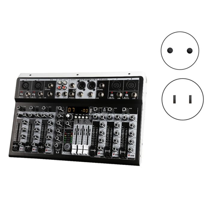 Audio Mixer USB Professional Balance Regulation Digital Mixer/ 8 ...