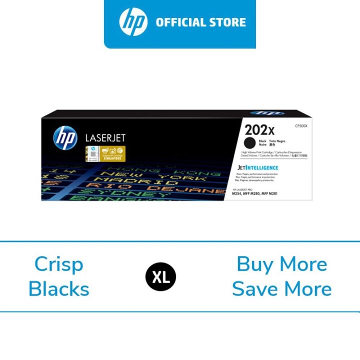 HP 202X Original Black - Cyan - Yellow - Magenta LaserJet Toner ...