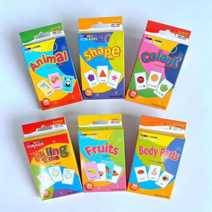 BS 36 Flash Card Cognition Teaching Aids Learning Match English Cards ...