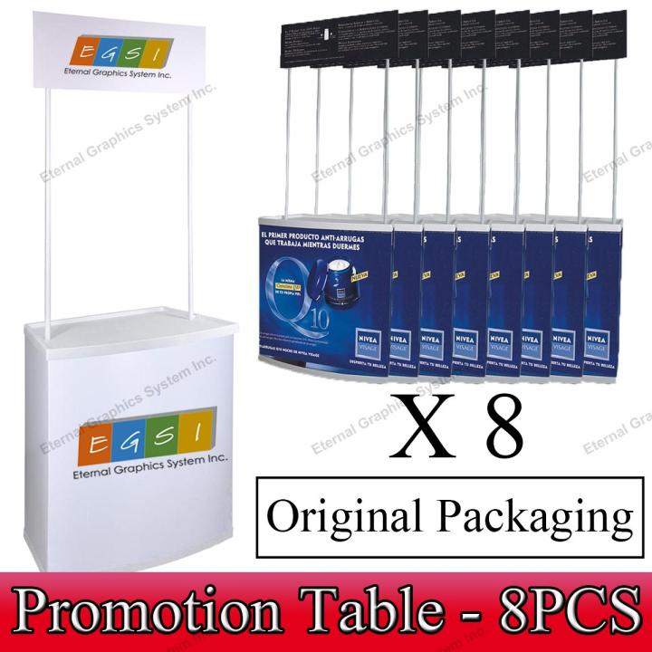 8PCS Promotion Table Collapsible Portable booth Commercial booth ...