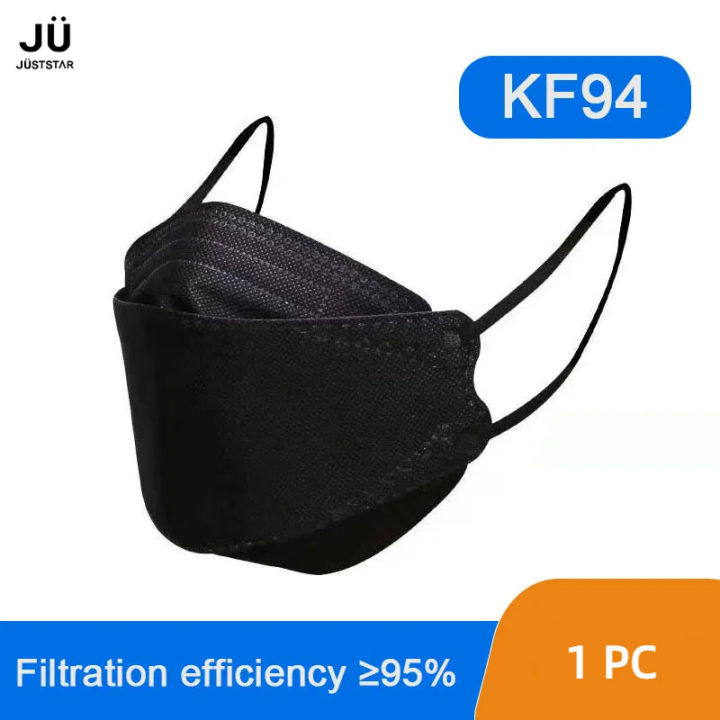 Just Star 1 ชิ้น /เเพค หน้ากาก KF94 หน้ากากเกาหลี หน้ากากอนามัย ที่มีการป้องกันสี่ชั้น กันฝุ่น ...