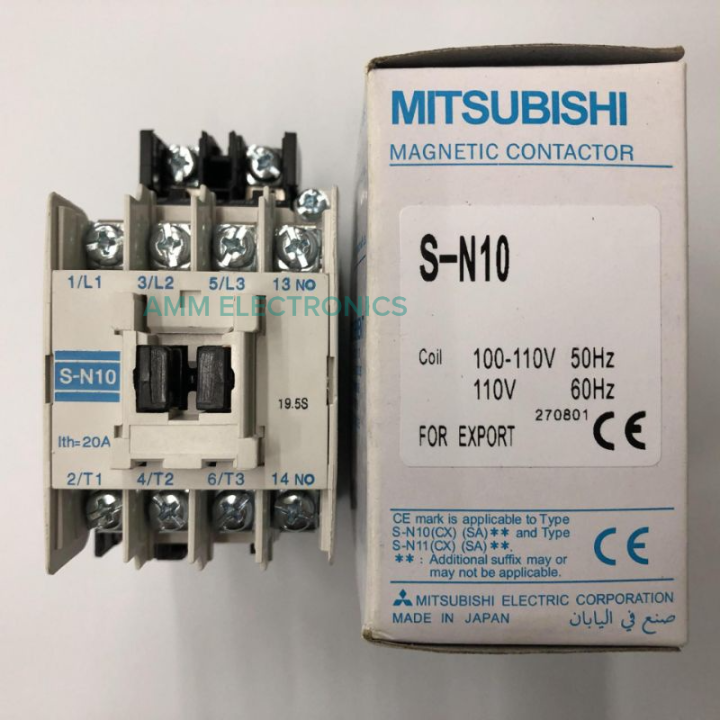 ถูก! MITSUBISHI แมกเนติก คอนแทกเตอร์ S-N10 SN10 Magnetic Contactor Coil AC 24v 110v 220v380V ...