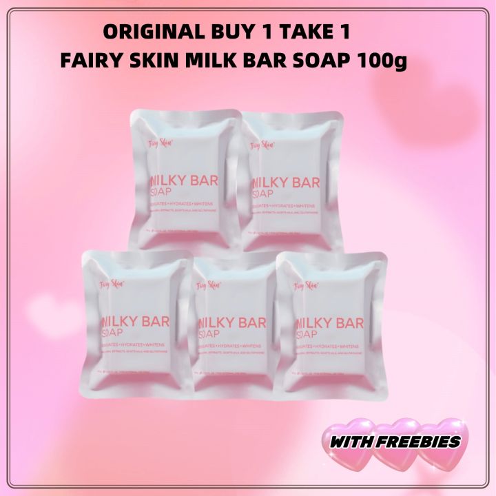 ORIGINAL BUY 1 TAKE 1 FAIRY SKIN MILKY BAR SOAP 100g | Lazada PH
