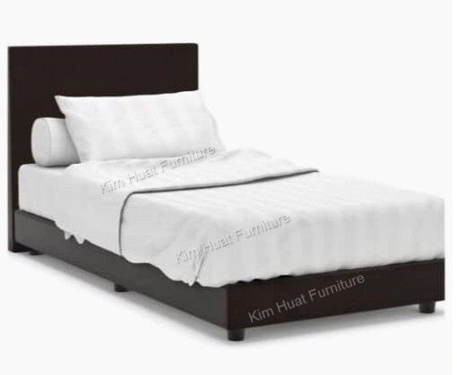 Katil PVC Kulit Hitam Katil Single / Super Single / Queen / King Tambah ...