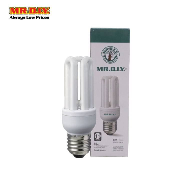 (MR.DIY) 3U Shape Bulb Daylight 11W | Lazada