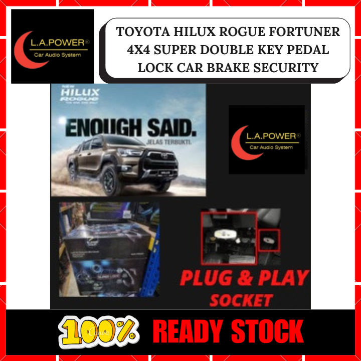 TOYOTA HILUX ROGUE FORTUNER 4X4 SUPER DOUBLE KEY PEDAL LOCK CAR BRAKE ...