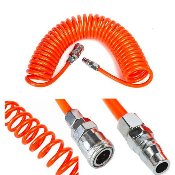 PU Spring Coil Air Compressor Hose Tube with Connector for Compressor ...