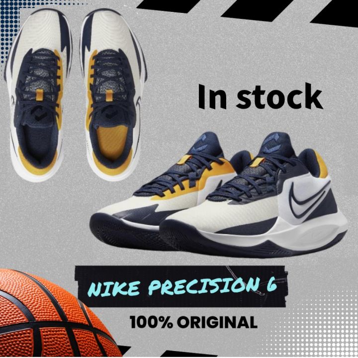 Nike Men's Precision 6 Basketball Shoes and men Sneakers - White/Blue ...